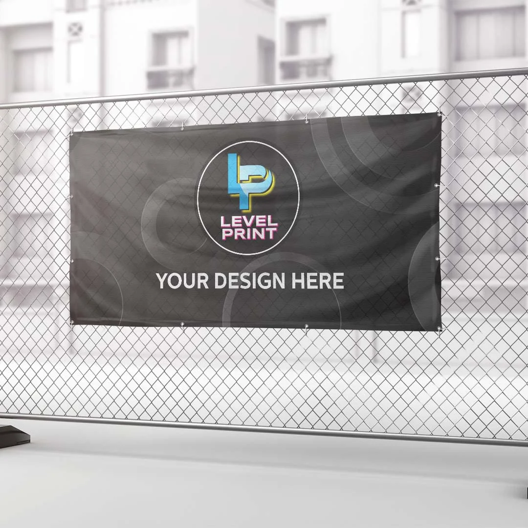 Mesh banner-Fence banners | Level Prints - Printing Services Company